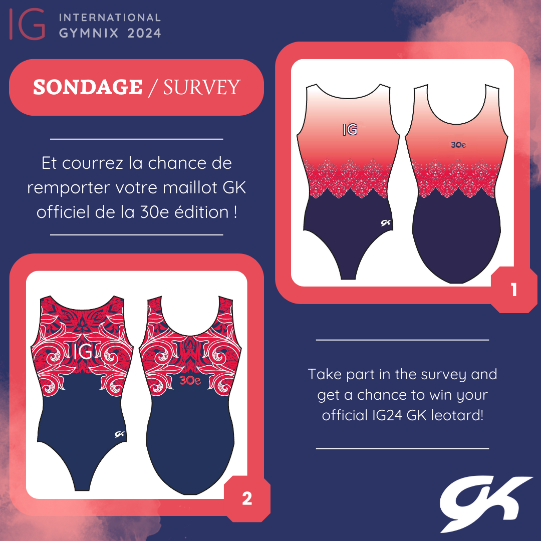 Club Gymnix - Sondage maillot IG 2024 - IG