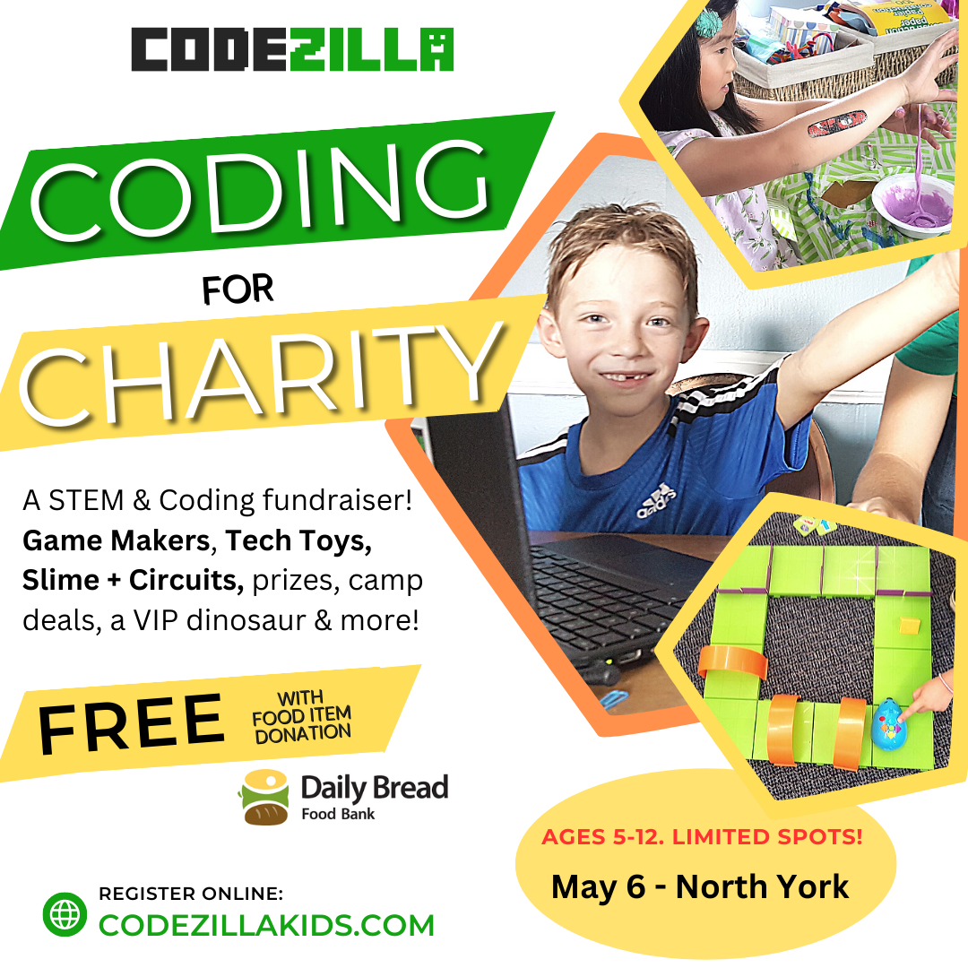 Codezilla Kids - Coding For Charity - North York
